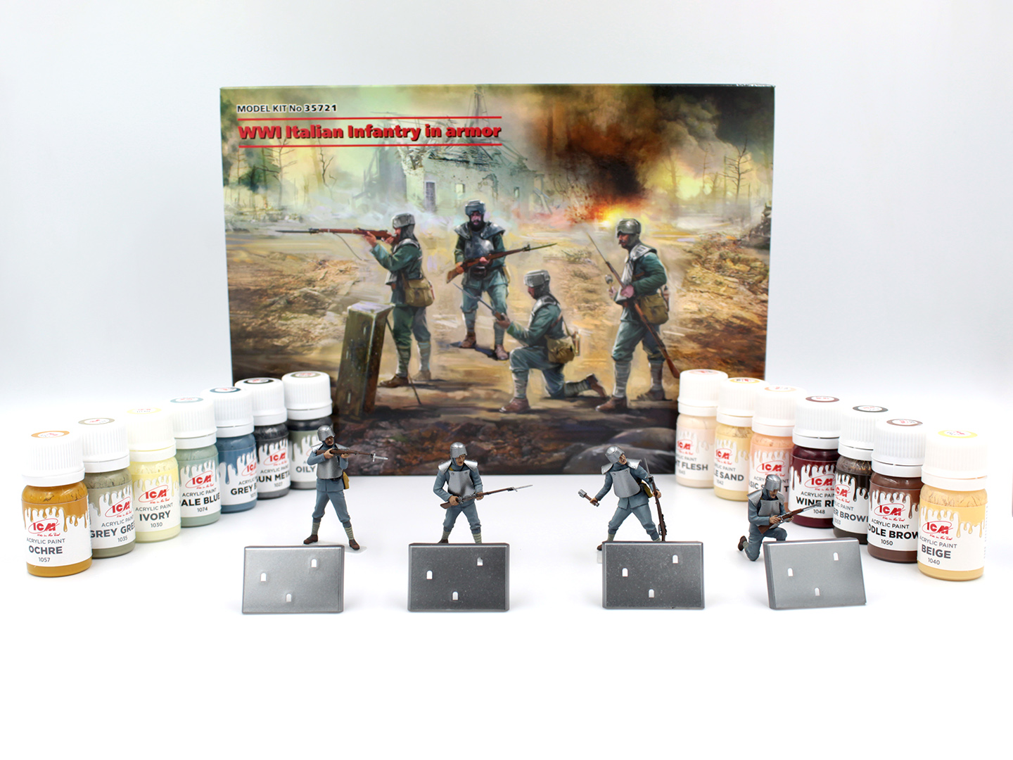 Build up! WWI Italian Infantry in armor - ICM Holding