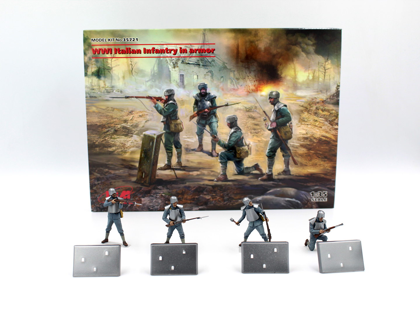 Build up! WWI Italian Infantry in armor - ICM Holding