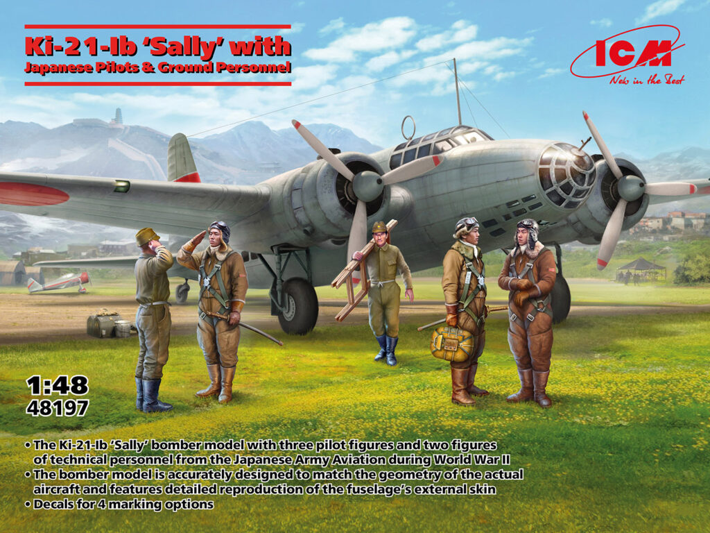 Ki-21-Ib 'Sally' with Japanese Pilots and Ground Personnel - ICM Holding